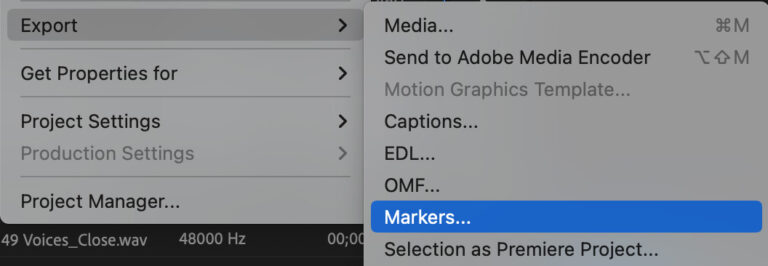 Export Chapter Marker List from Adobe Premiere Pro | Larry Jordan