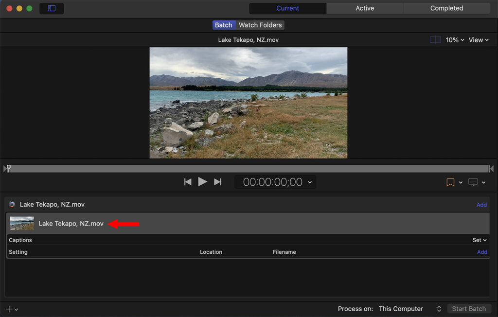 How to Use Apple Compressor to Change the Timecode of a Video Clip ...